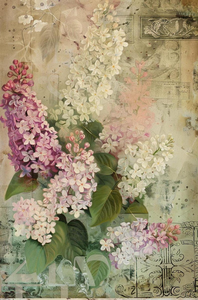 Various Lilac Flowers - Digital Download - Etsy