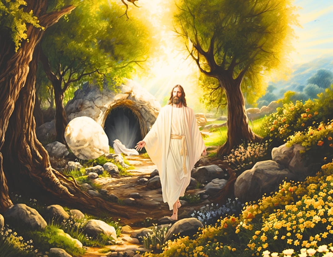 The Resurrection of Jesus on Easter Morning - Etsy