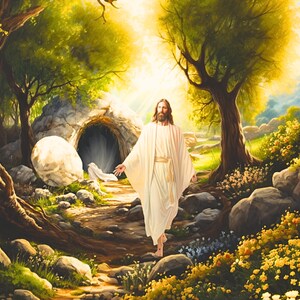 The Resurrection of Jesus on Easter Morning - Etsy