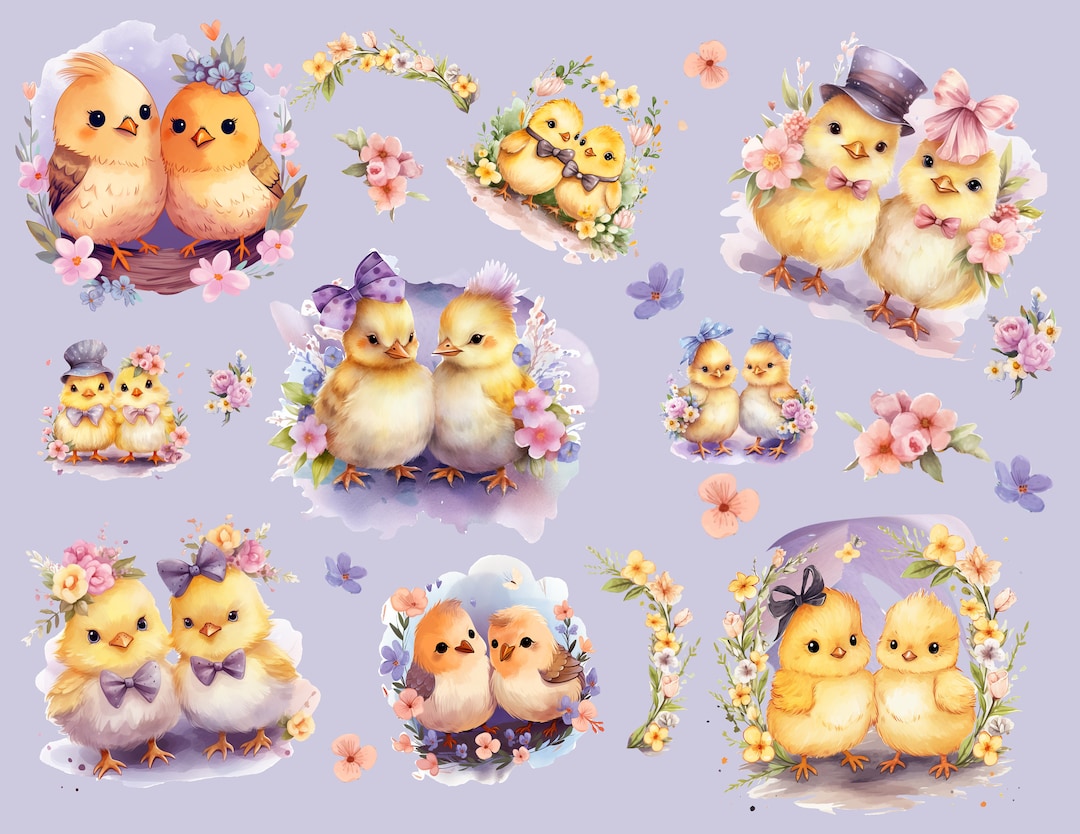 Adorable Easter Chicks - Digital Download - Etsy