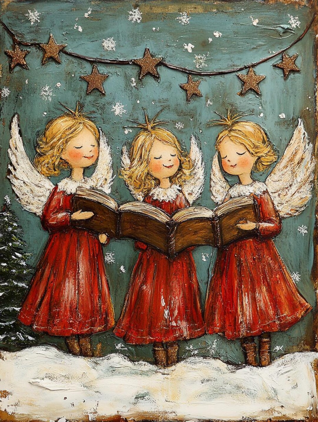 Angels Caroling This is a Digital Download. - Etsy