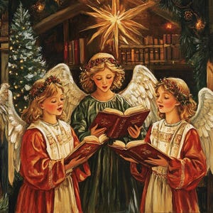 Angels Caroling # 3 - This is a Digital Print - Etsy