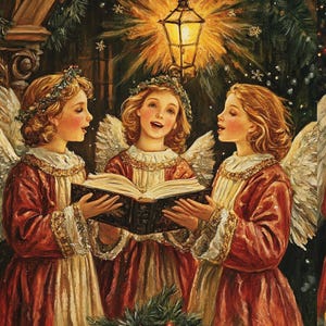 Angels Caroling 3 - Etsy