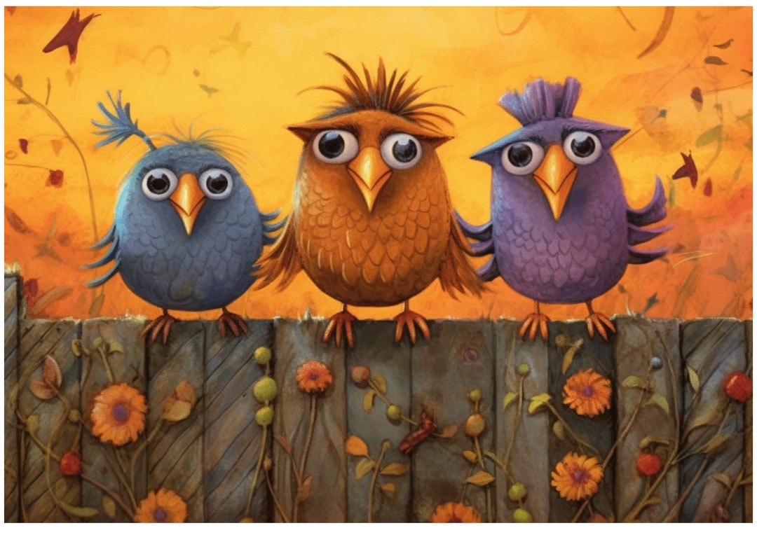 Happy Crows Digital Download - Etsy