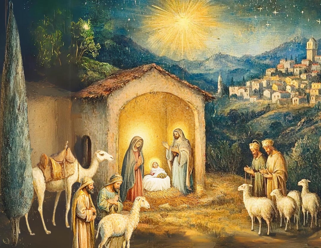 Christmas Nativity Scene - Etsy