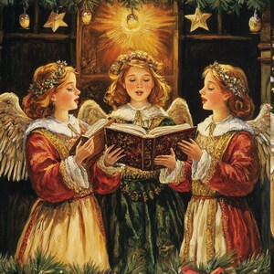 Angels Caroling 3 - Etsy