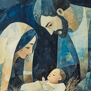 Christmas Nativity Abstract #1 - Digital Download - Etsy