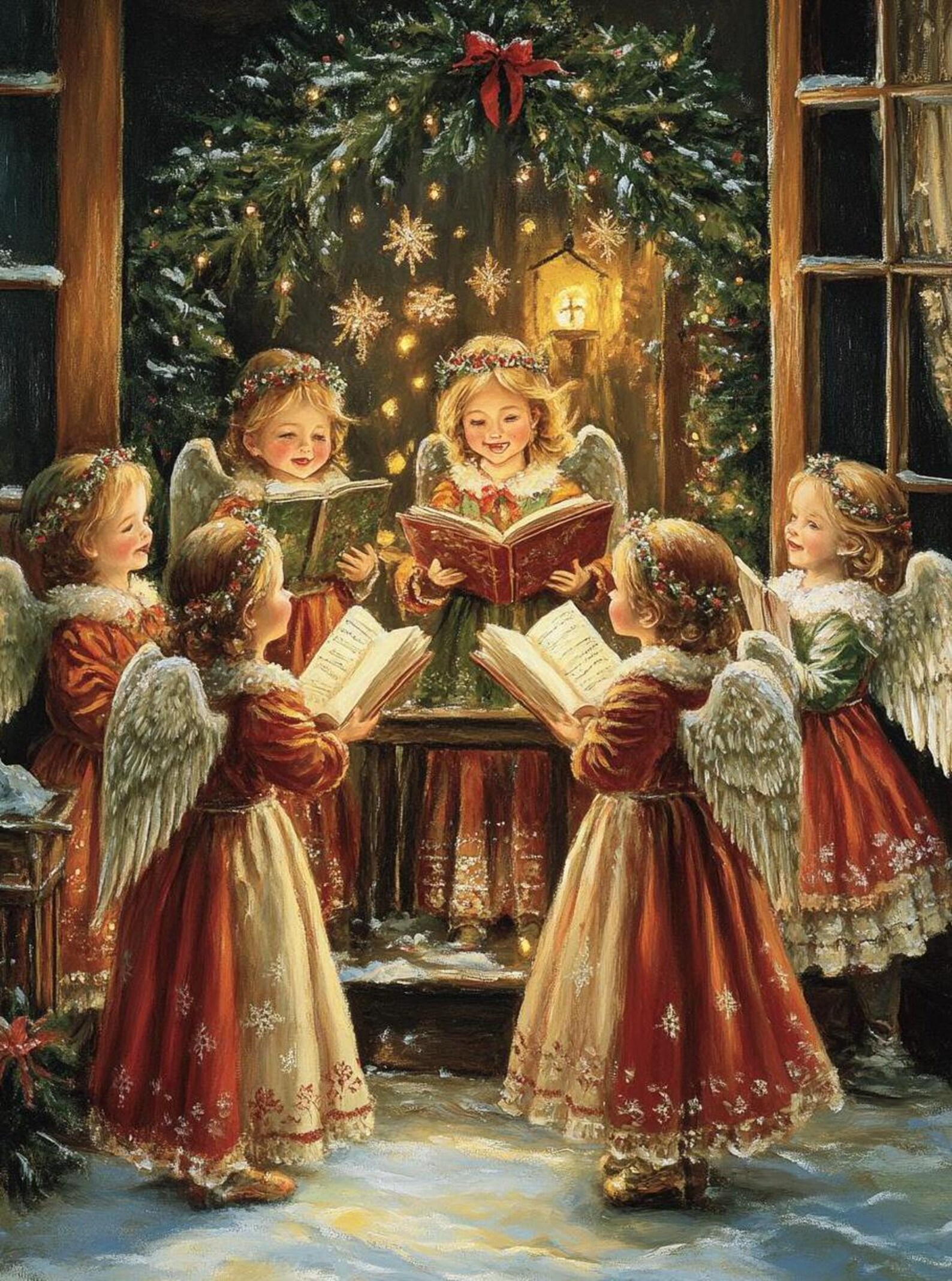 Angels Caroling 4 - This is a Digital Download. - Etsy