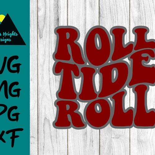 Alabama Crimson Tide Groovy Retro SVG PNG JPG Instant Download - Etsy