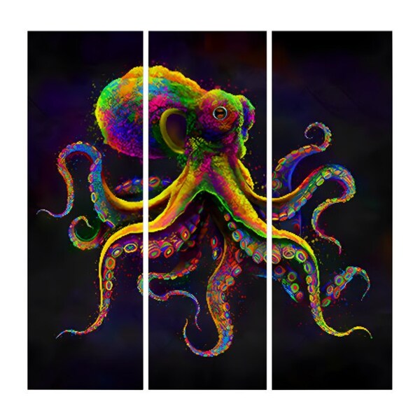 Octopus Triptych - Etsy