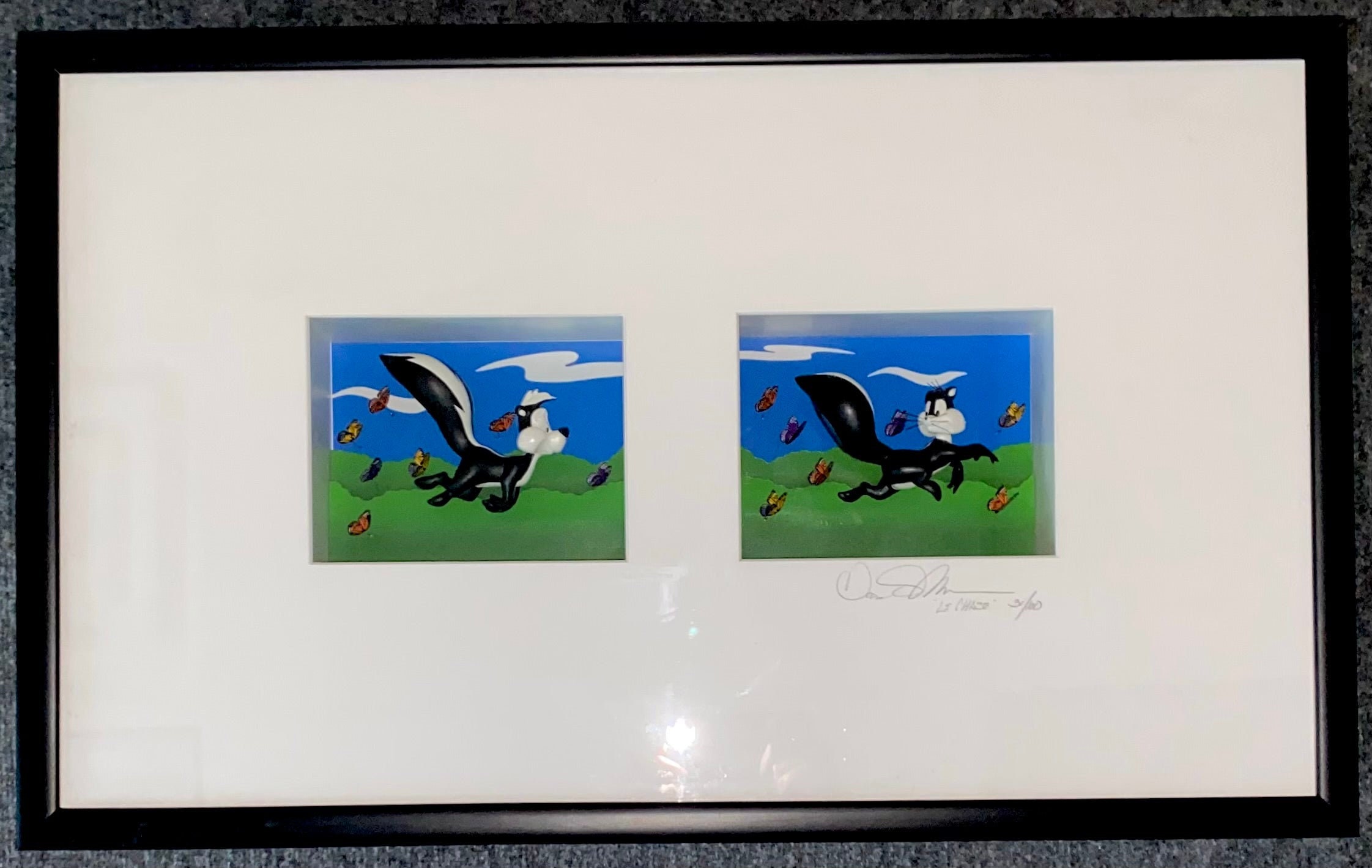 Le Chase - by David Kracov Featuring Pepe Le Pew and Penelope Pussycat - Etsy