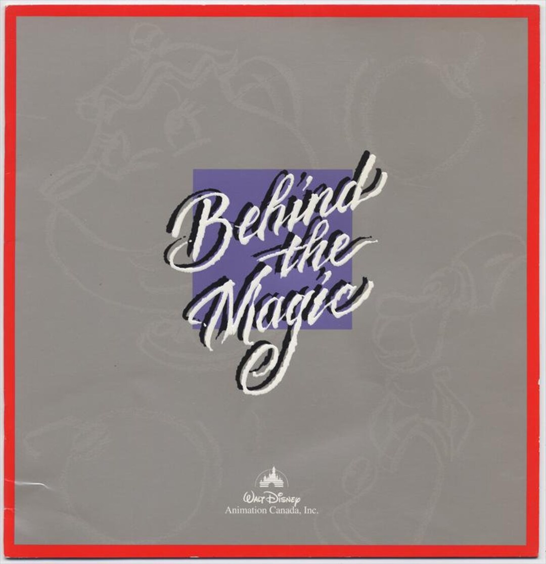 Walt Disney Animation Canada Behind the Magic Colorful 16-page Book ...