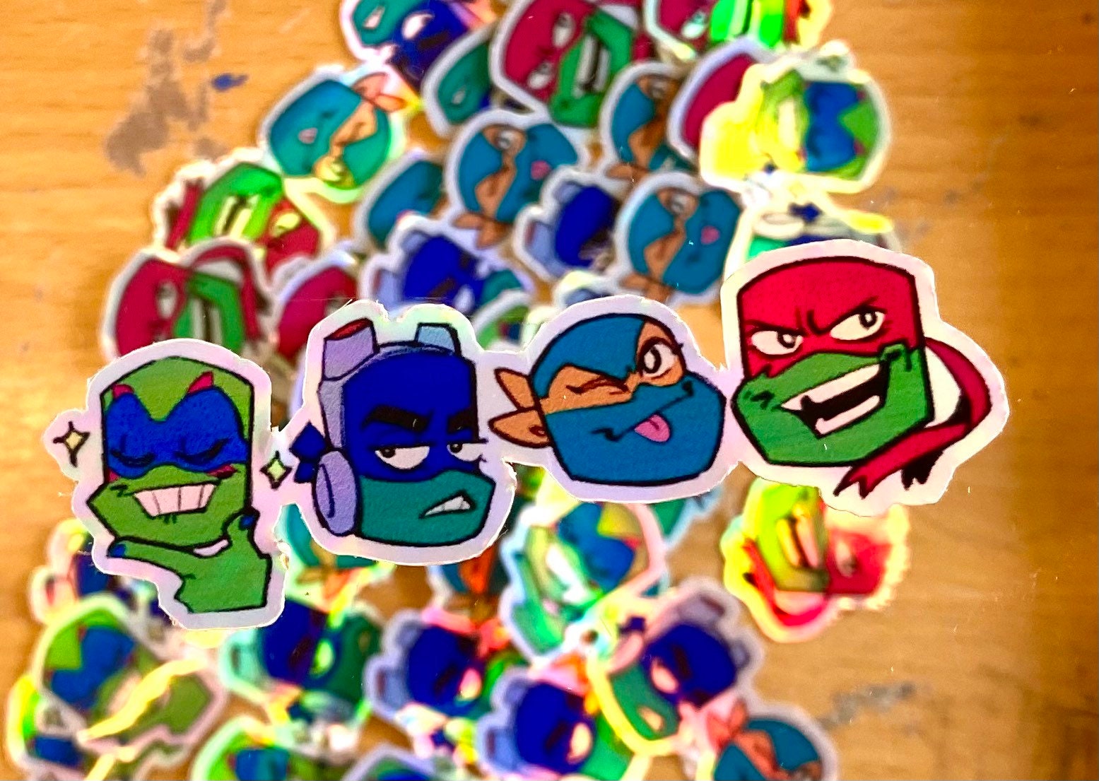 Heads Sticker Rottmnt Rise of the Teenage Mutant Ninja - Etsy