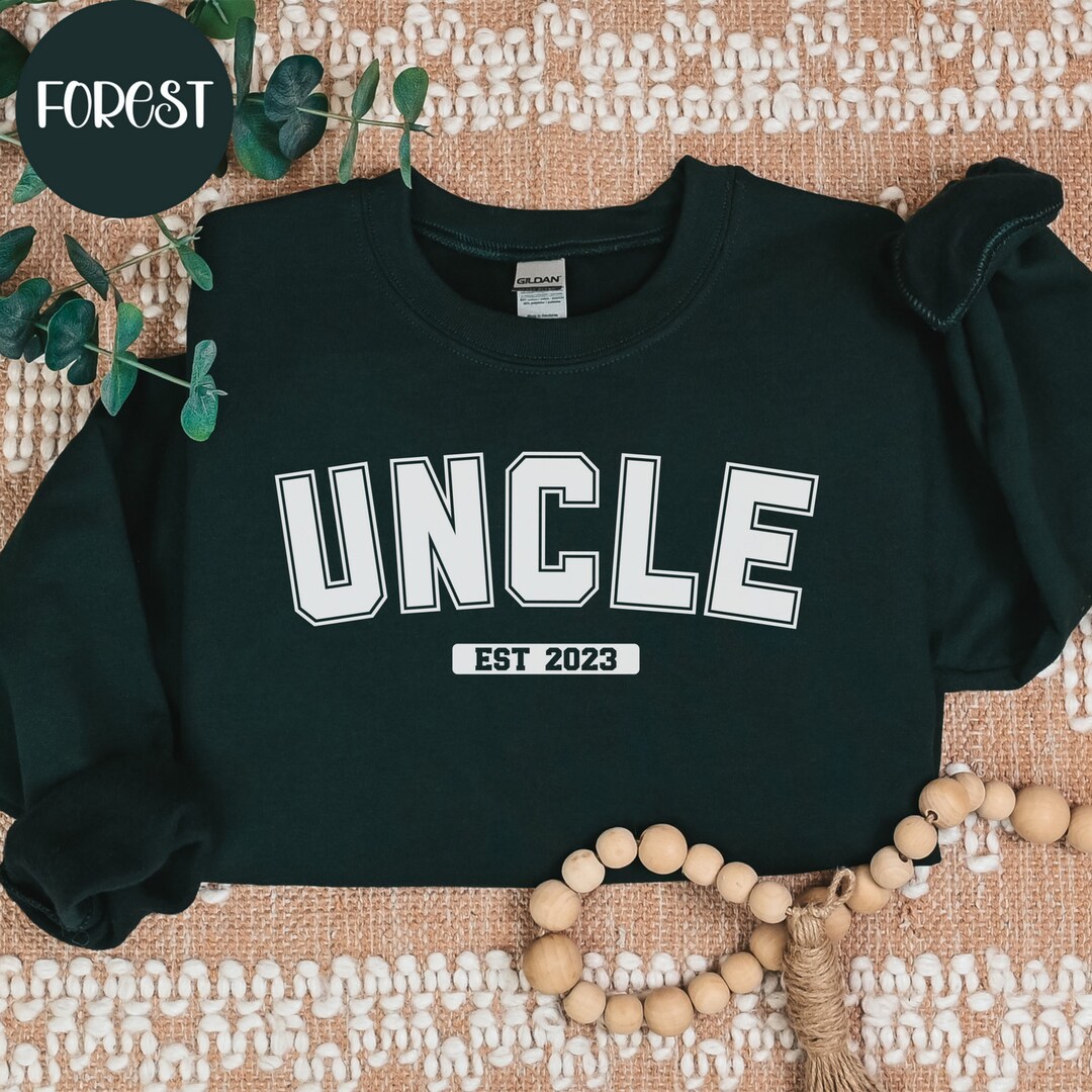 Personalized Uncle Sweatshirt, Custom Uncle Gift, First Time Uncle ...