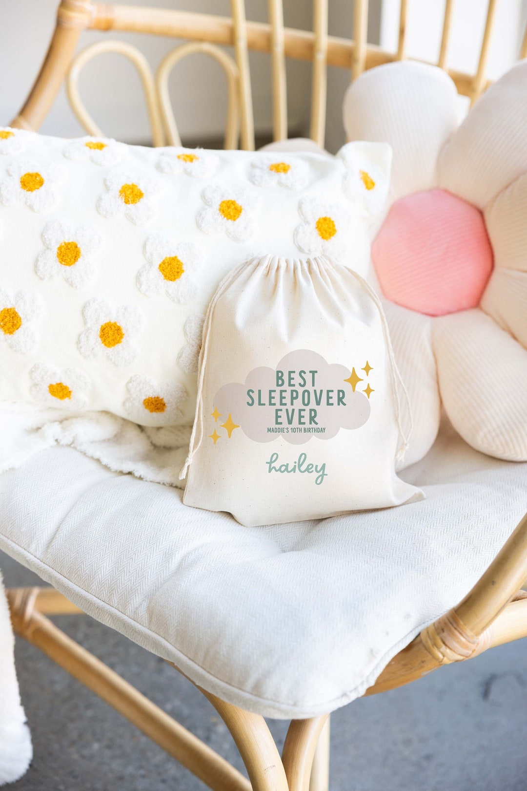 Personalized Sleepover Party Favor Bag – Best Sleepover Ever, Spa ...