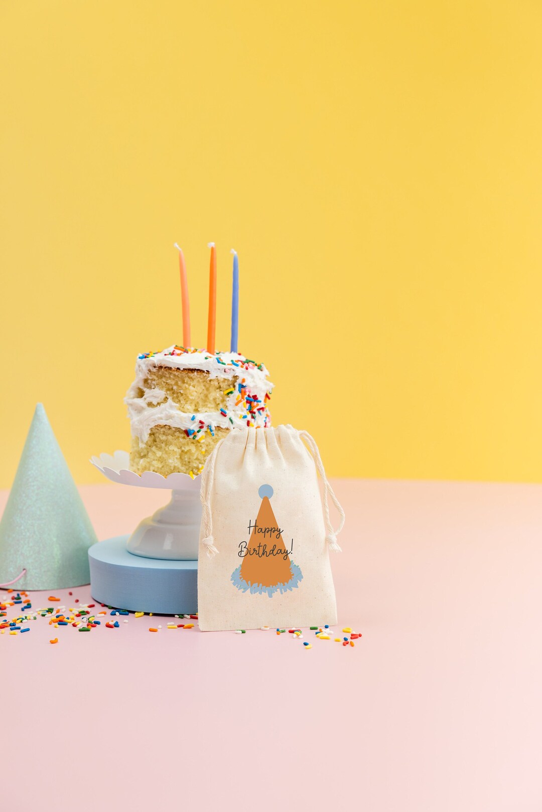 Party Hat Birthday Bag - Kids Goodie Bag - Customized Goodie Bag ...