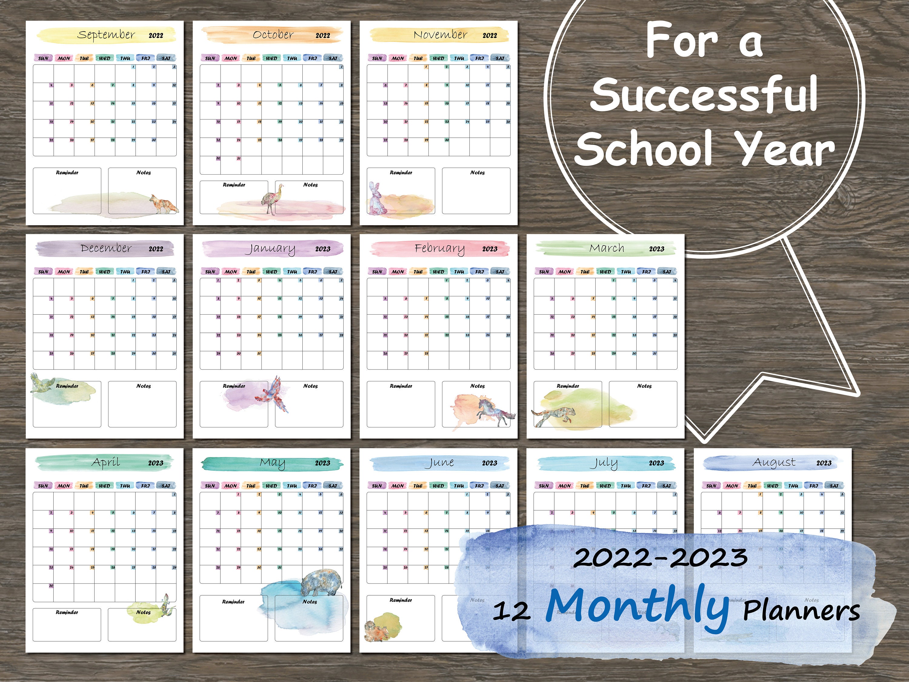 Printable Kids School Planner 2022-2023 Daily Weekly - Etsy Canada
