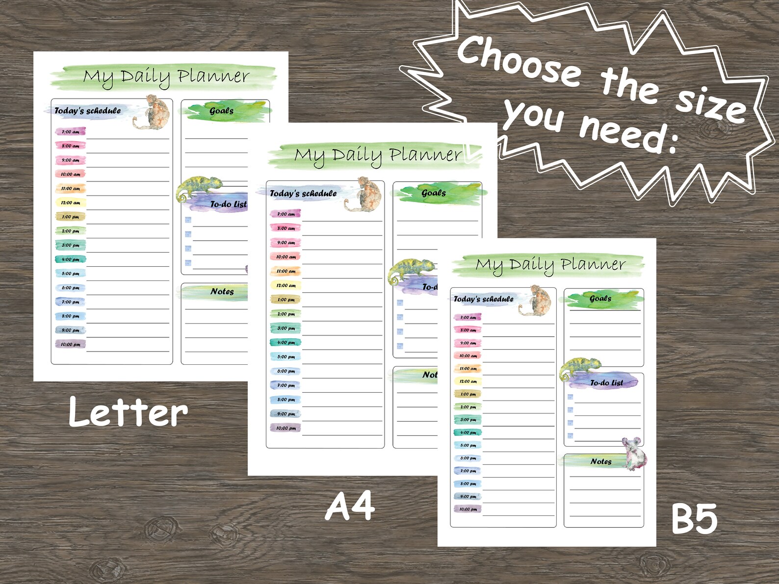 Printable Kids Daily Checklist & Planner | Instant Download | Editable ...