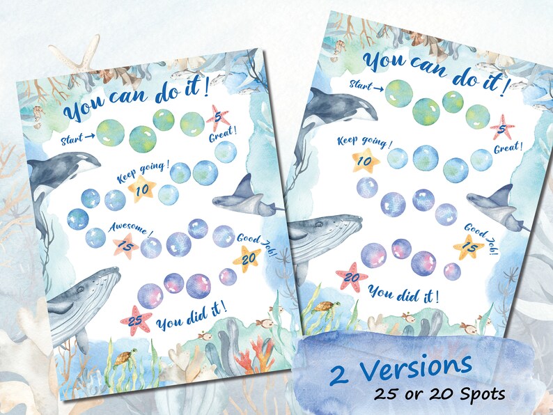 Printable Kids Reward Chart | Digital PDF, Instant Download, Editable ...