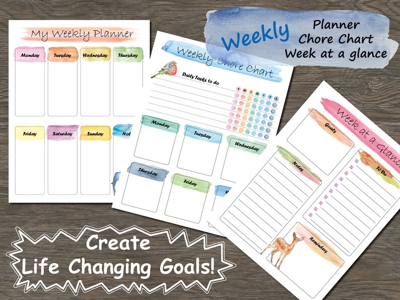 Printable Kids School Planner | 2022-2023 Daily, Weekly, Monthly ...