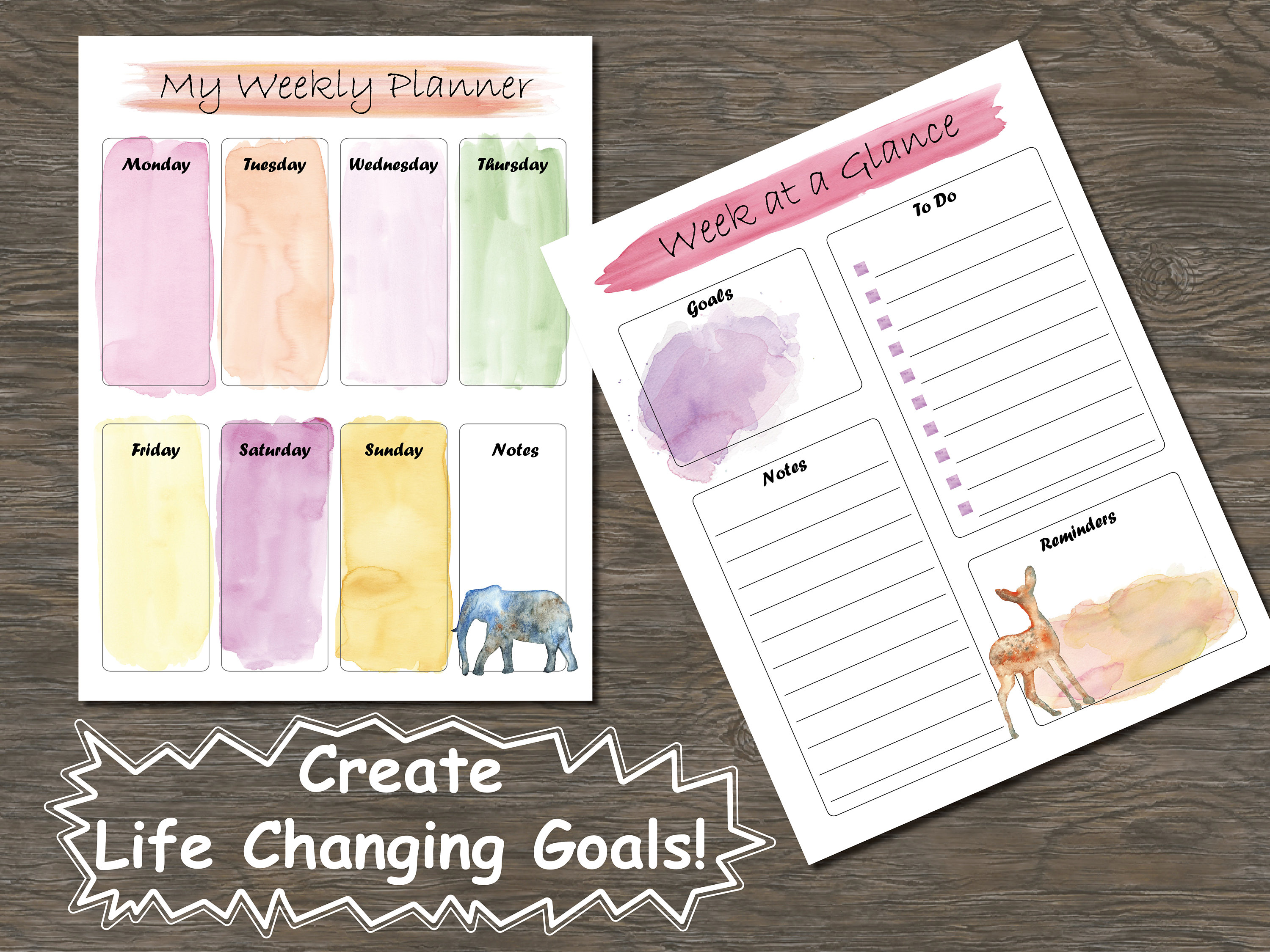Printable Kids School Planner | Digital Download & Editable | Calendar ...