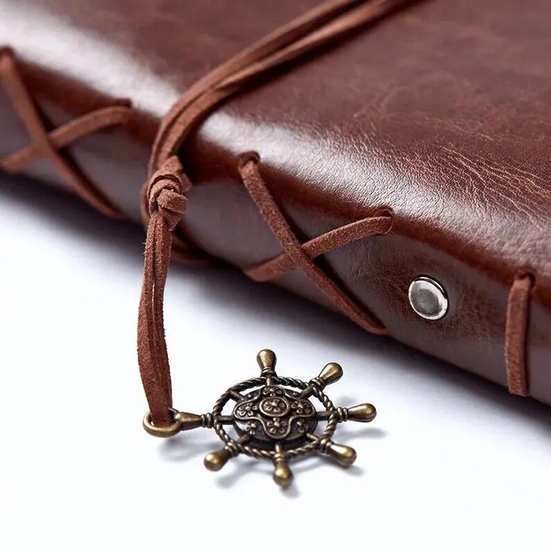 Personalised - Pirate Travel Journal Vintage Blank Loose Leaf Binding ...