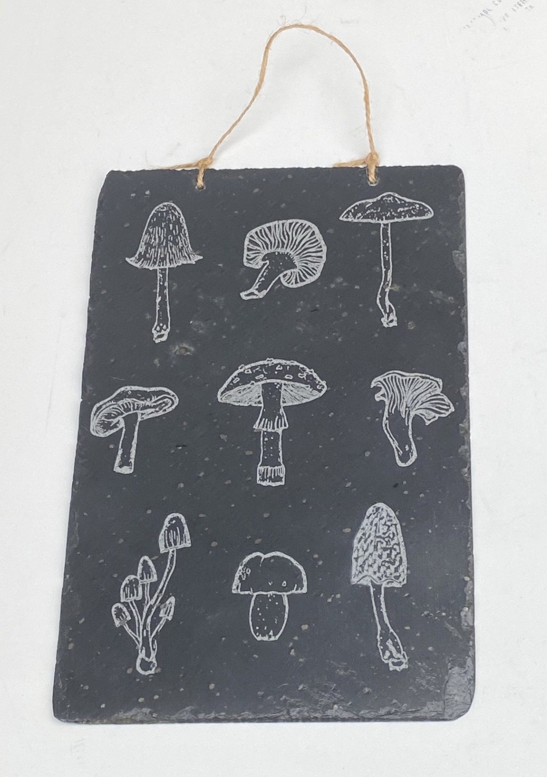 Laser Engraved Slate Wall Hanging Decor Plaque With Hand Drawn ...