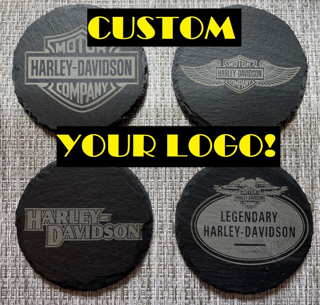 100 Qty Custom Engraved Slate Coasters With Your LOGO - Etsy