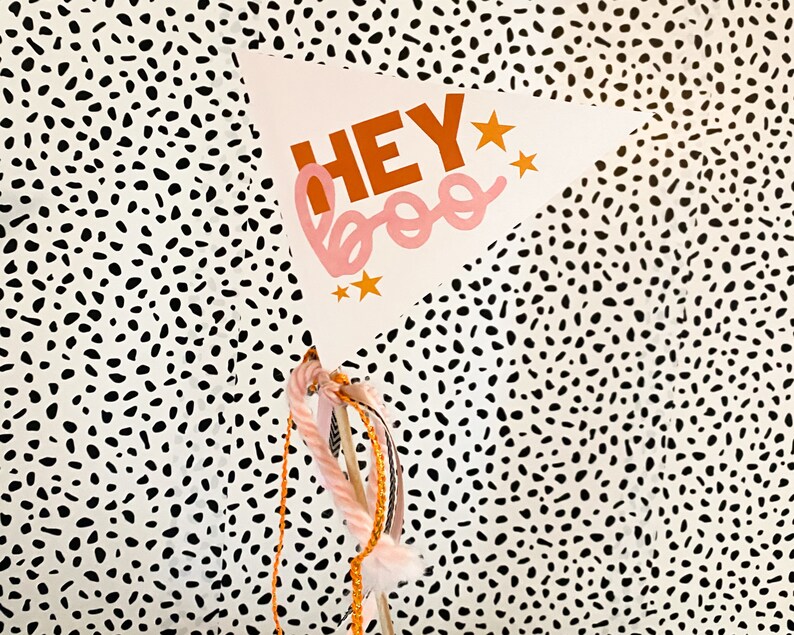 Printable Halloween Pennant Flags | Kids Boo Basket Flag | Halloween ...