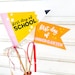Back to School Printable Kids Pennant Flags | Kids Basket Decor Flag ...