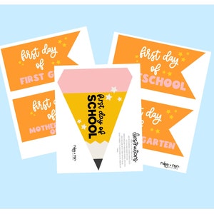 Back to School Printable Kids Pennant Flags | Kids Basket Decor Flag ...