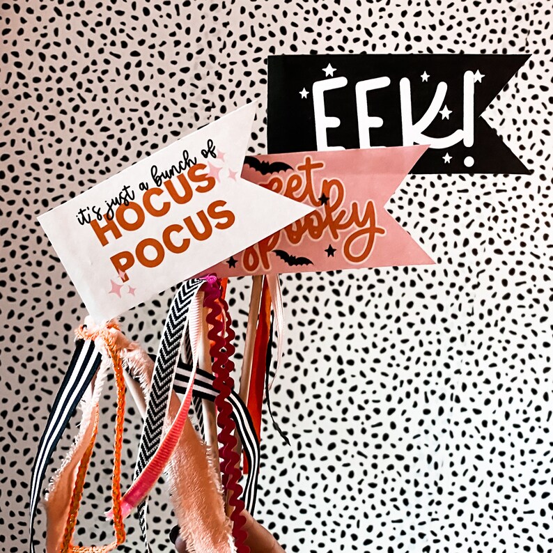 Printable Halloween Pennant Flags BUNDLE Kids Boo Basket - Etsy