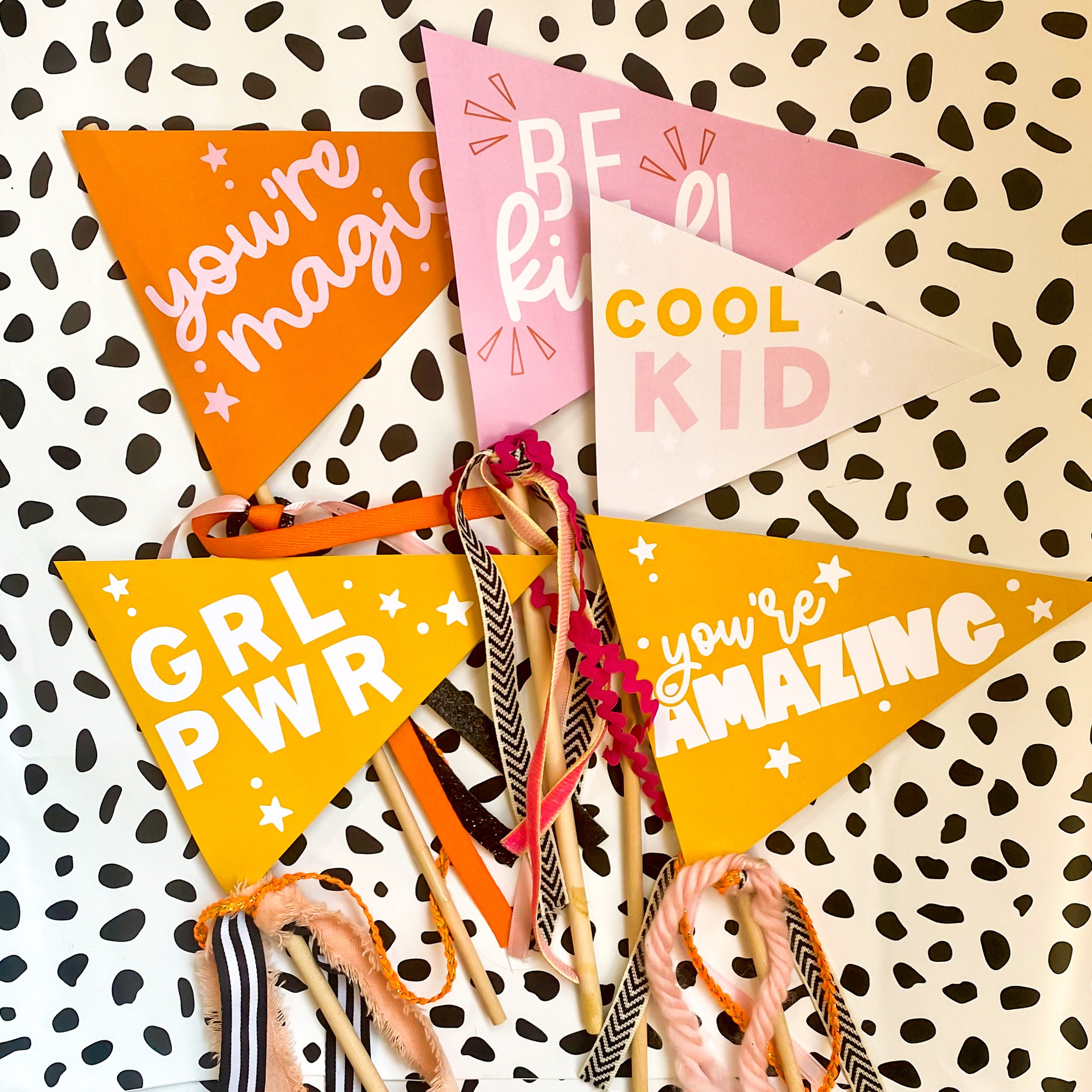 Printable Kids Pennant Flags | Kids Basket Decor Flag | Be Kind You’e ...