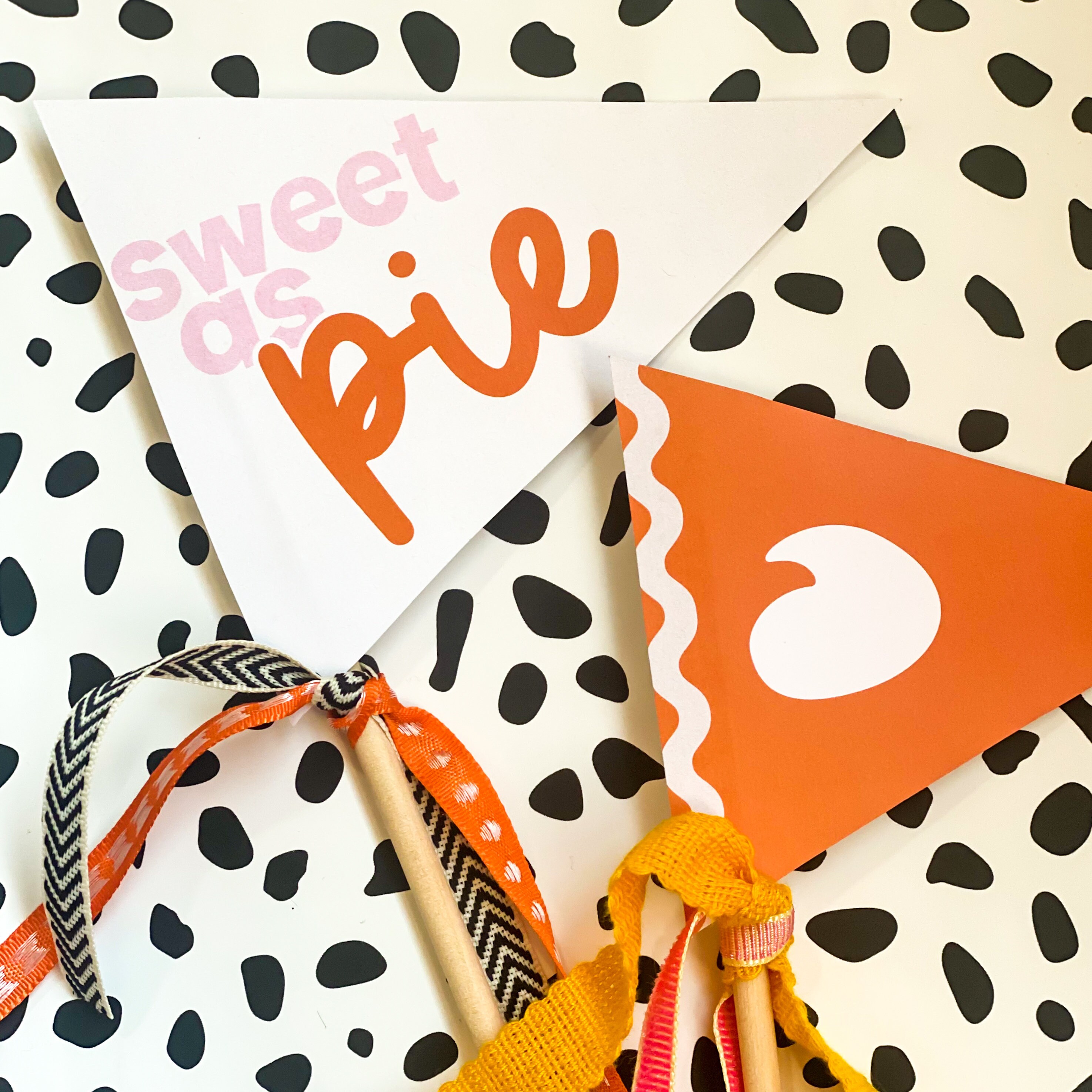 Thanksgiving Pumpkin Pie Printable Kids Pennant Flags | Kids Basket ...