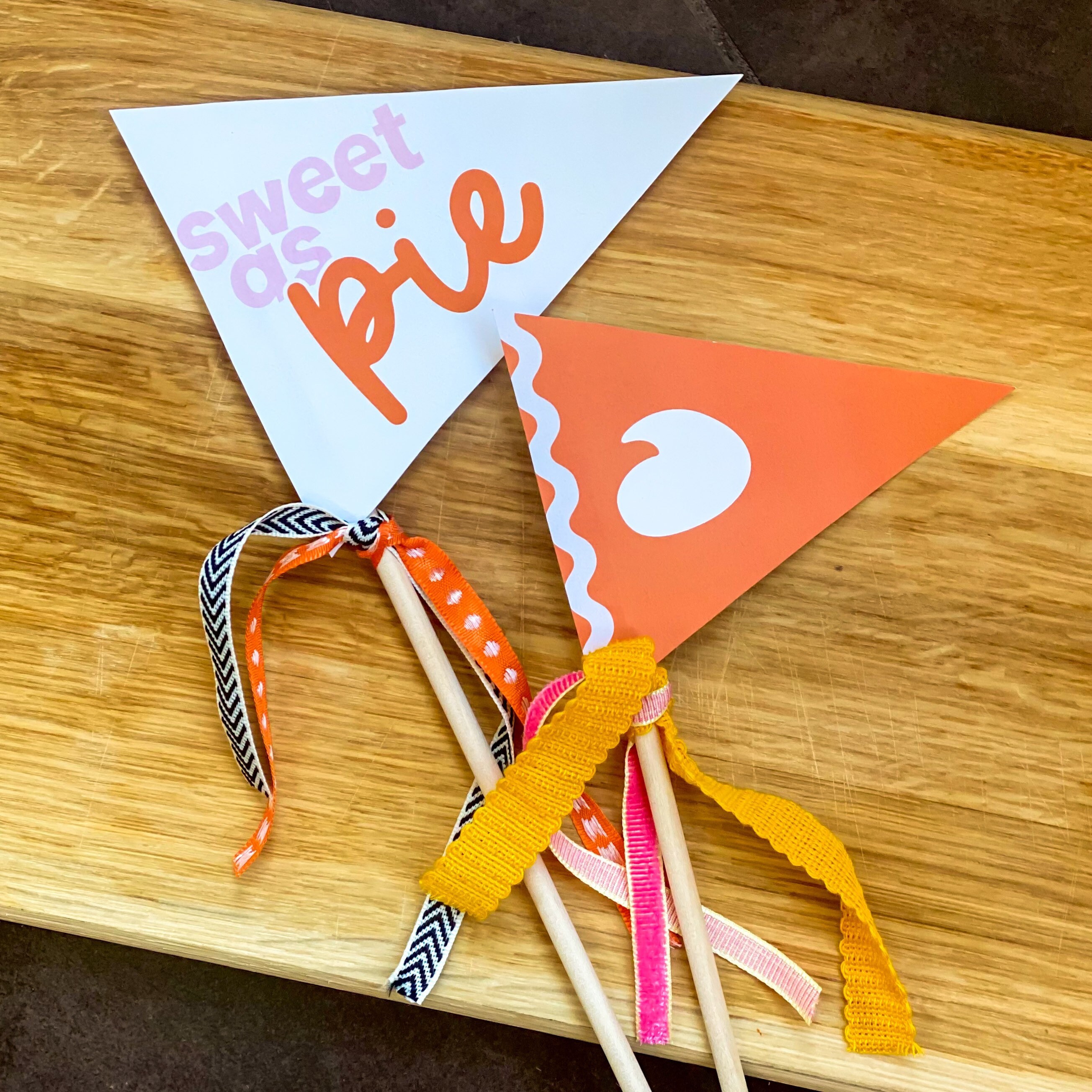 Thanksgiving Pumpkin Pie Printable Kids Pennant Flags | Kids Basket ...