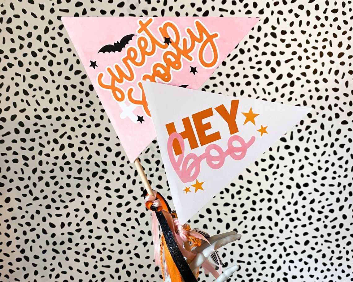 Printable Halloween Pennant Flags BUNDLE Kids Boo Basket - Etsy
