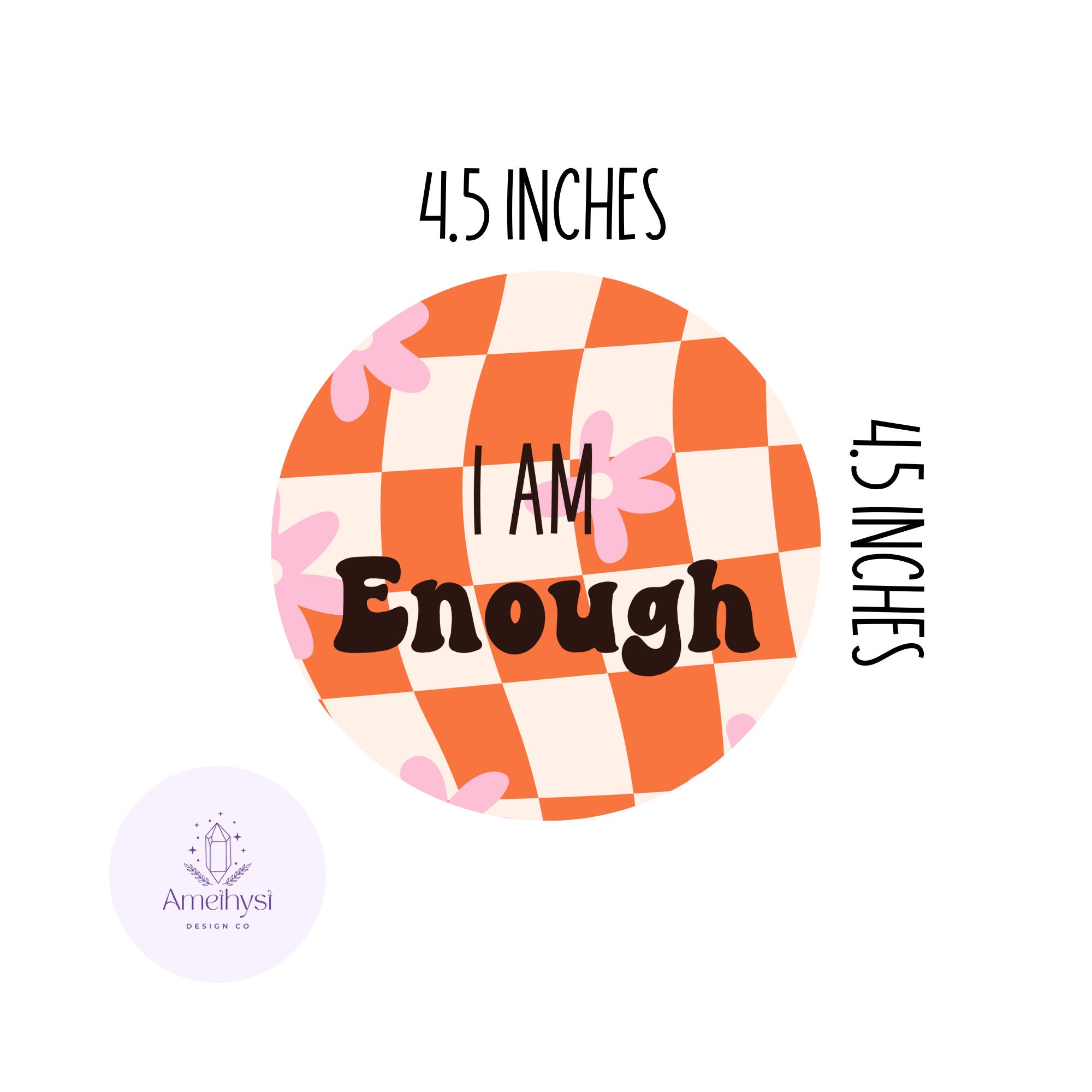 Retro Colorful Daisy Affirmation Station Motivation Mirror Display ...