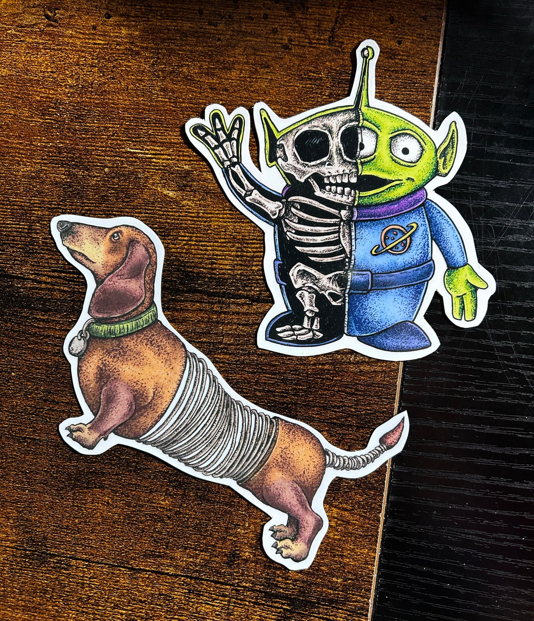 Toy Story Vinyl Stickers, Slinky and the Alien Gift - Etsy