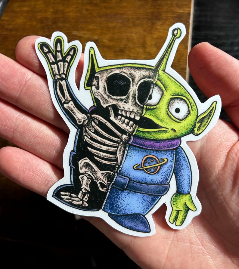 Toy Story Vinyl Stickers, Slinky and the Alien Gift - Etsy