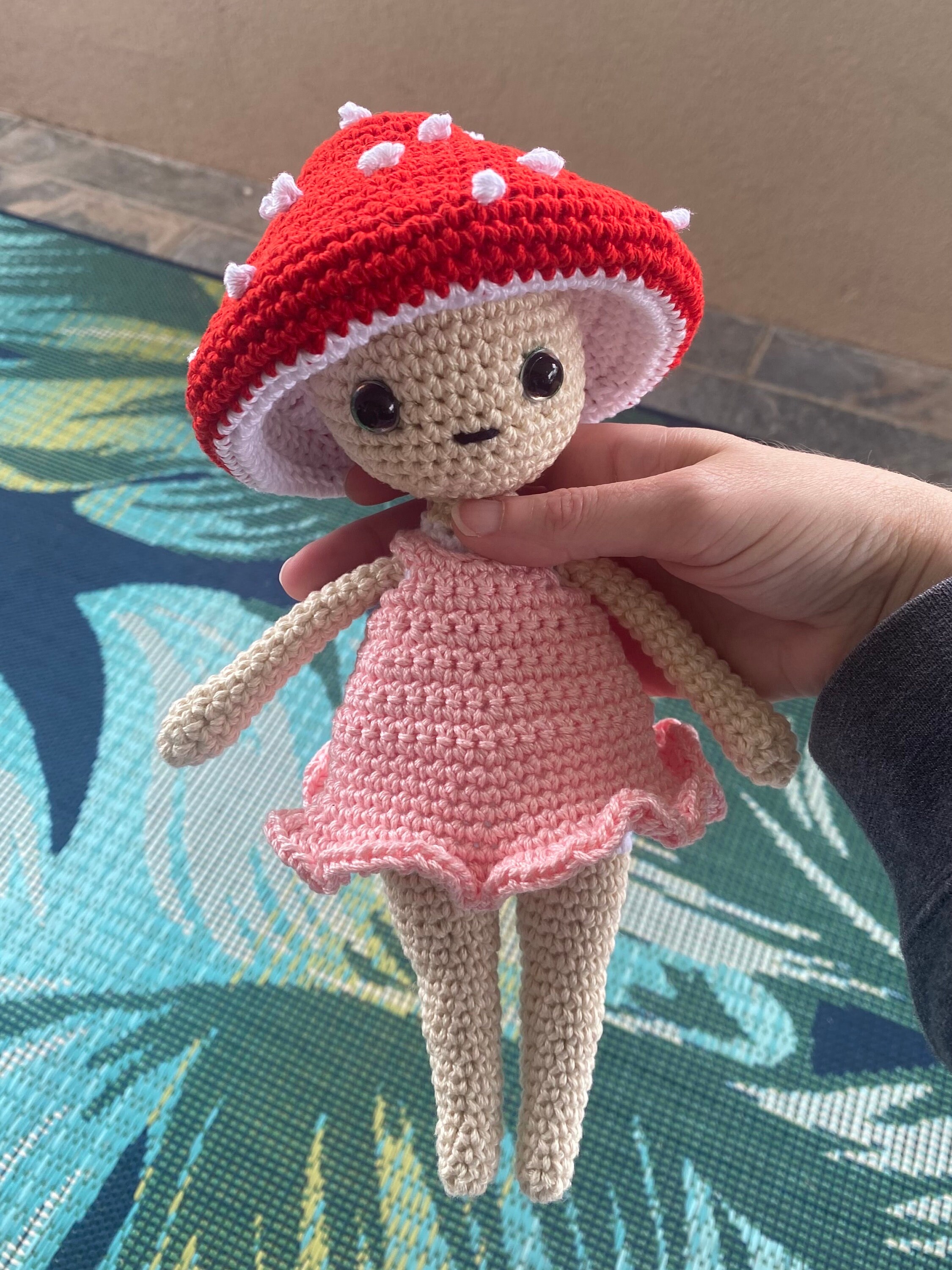 Crochet Mushroom Sprite Doll - Etsy