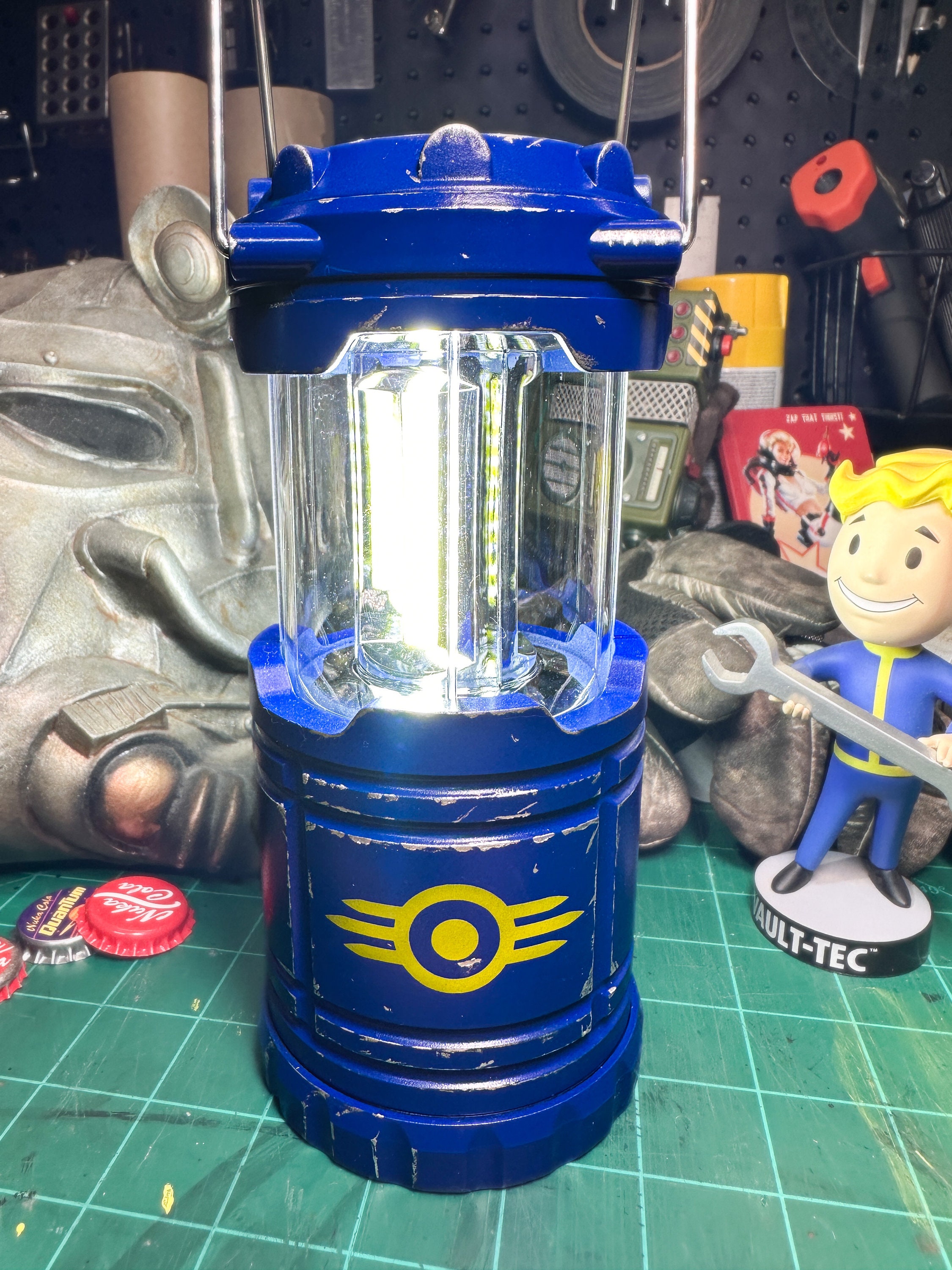 Fallout Inspired Vault-tec Lantern Workshop Light Vault-tec Blue ...
