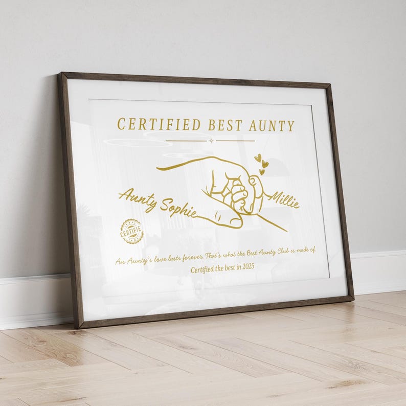 Personalised Auntie Birthday Gift From Niece Nephew Custom Aunty ...