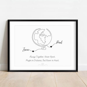 Personalised Friendship Gift Print, Custom Poster for Sister, Best ...