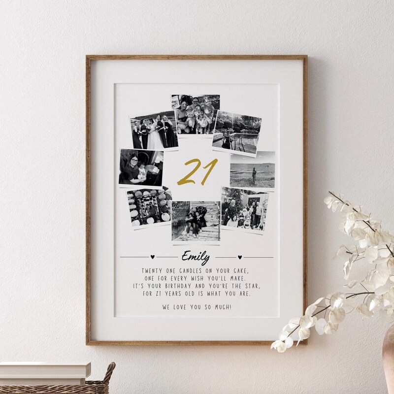 21st Photo Frame Wood - Etsy UK
