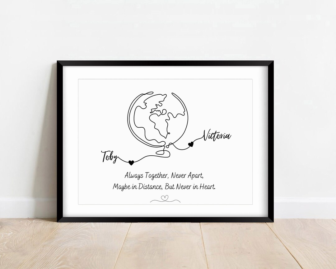 Personalised Friendship Gift Print, Custom Poster for Sister, Best ...