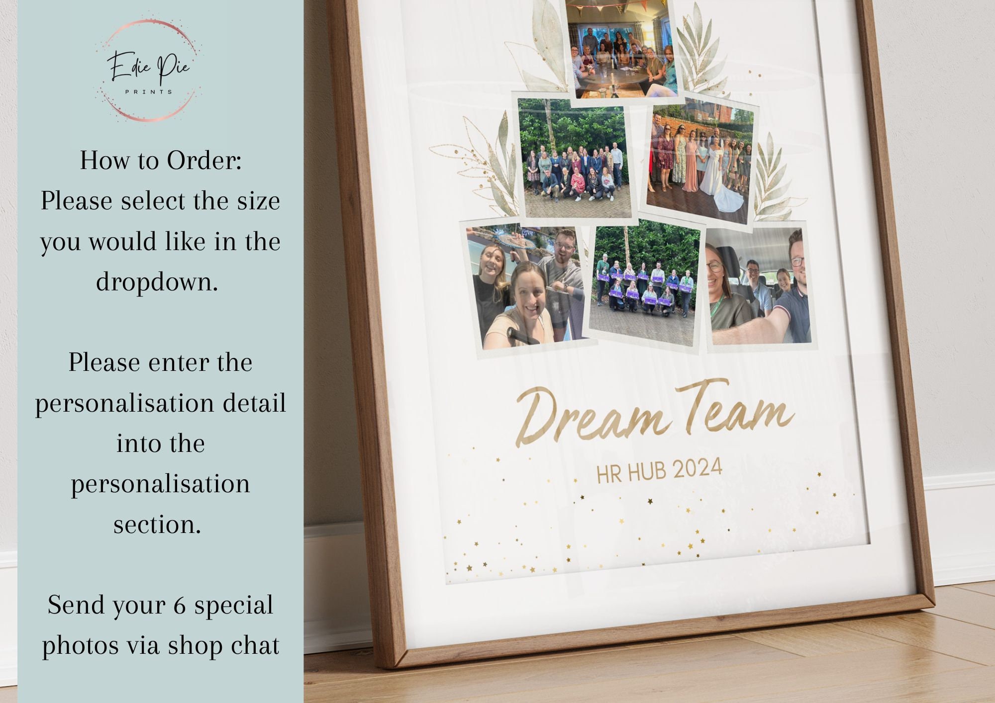 Custom Work Team Photo Collage Print: Colleague Retirement, Promotion ...