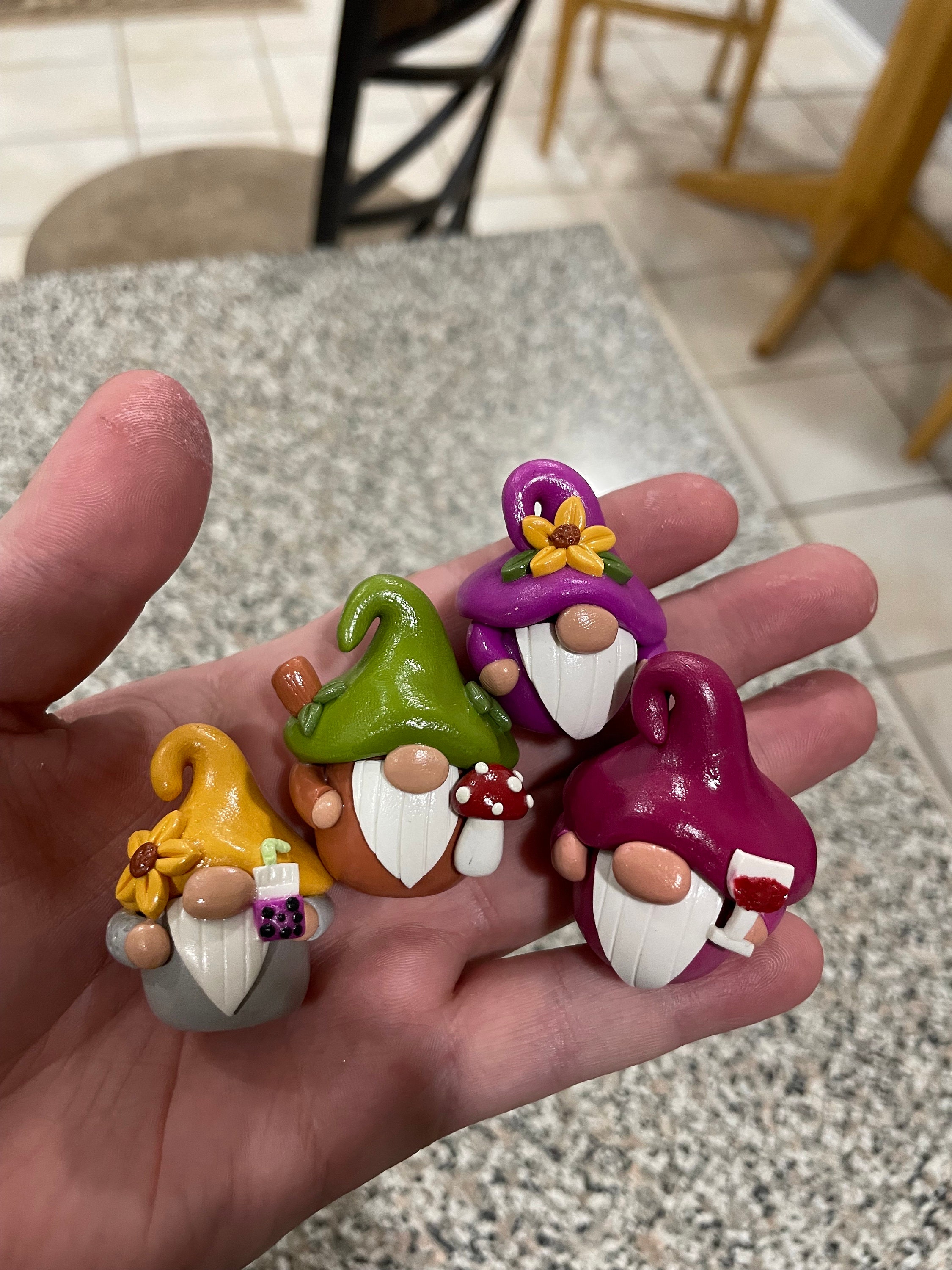 Custom Roaming Gnome Figurines Good Luck Gnomes Fairy Garden Figures Custom Gnome Figures ...