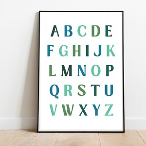 ABC Alphabet Print *DIGITAL FILE* Alphabet Printable, Classroom Print ...