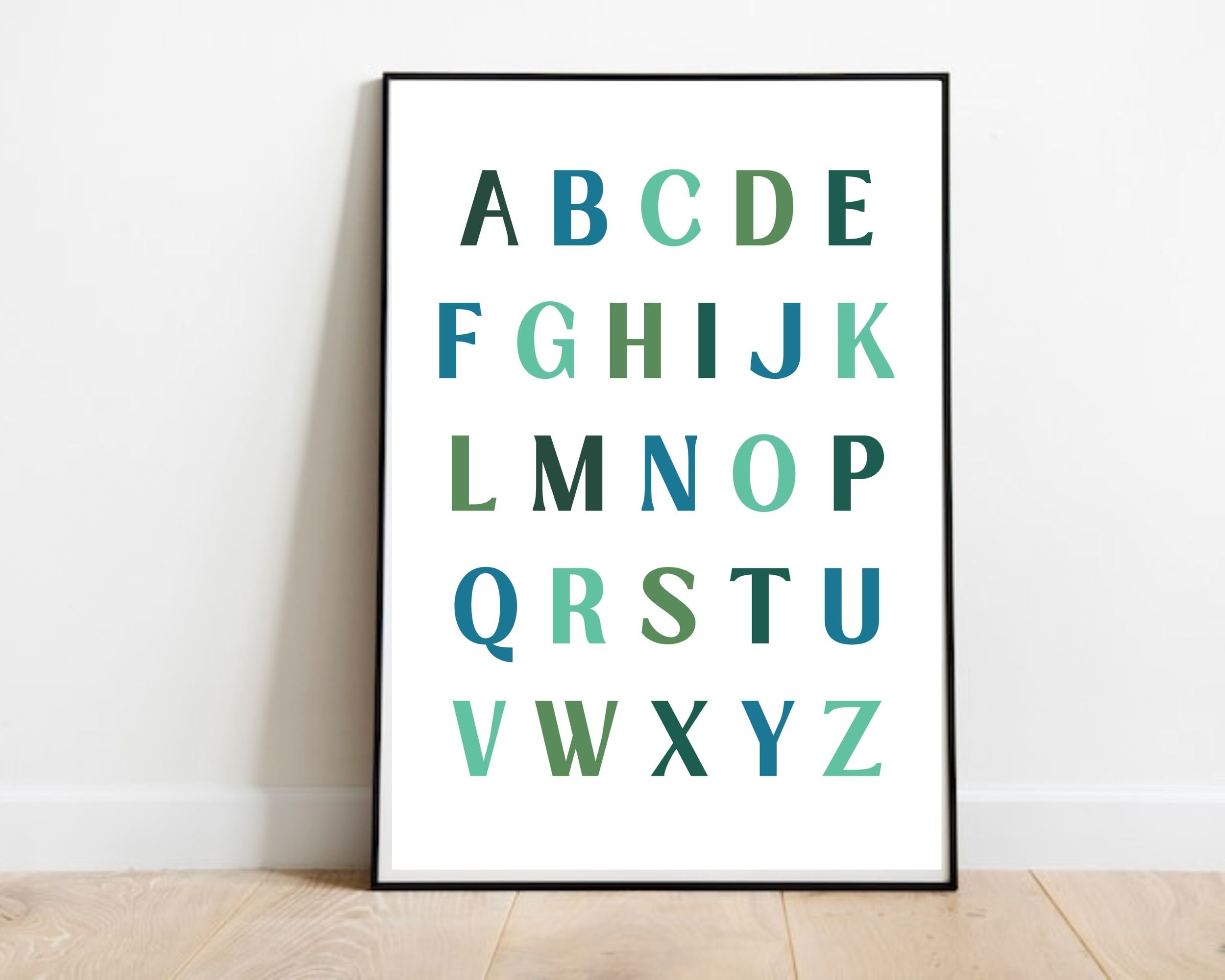 ABC Alphabet Print *DIGITAL FILE* Alphabet Printable, Classroom Print ...