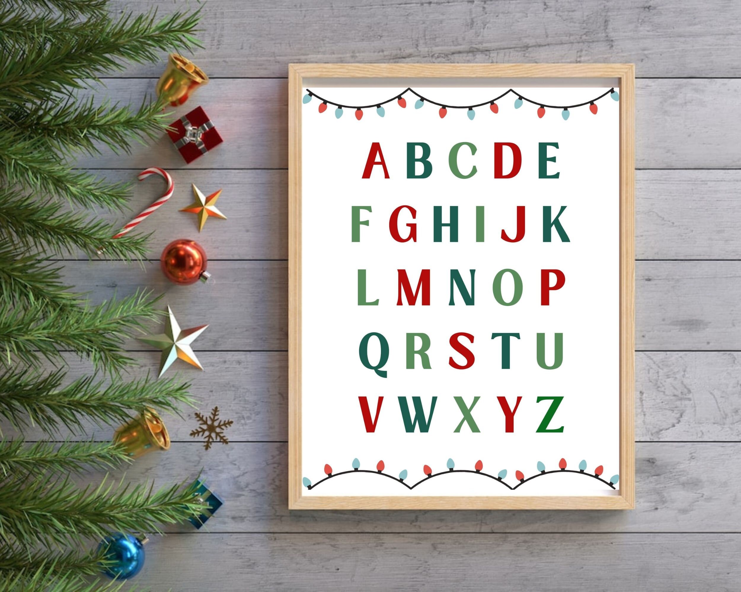 ABC Alphabet Print DIGITAL FILE Alphabet Printable, Classroom Print ...